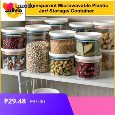 Kitchen Food Storage Jar Garapon Transparent Microwavable Plastic ...