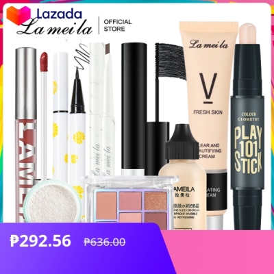 Full Makeup Set 9-piece LAMEILA BB Cream + Powder + Eyeshadow + Mascara ...
