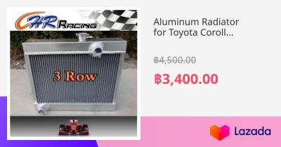 Aluminum Radiator for Toyota Corolla KE30 KE38 KE55 KE70 1974-1985 Manual