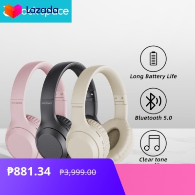 Rock Space O2 Wireless Headphone Bluetooth Foldable Headset with Built ...
