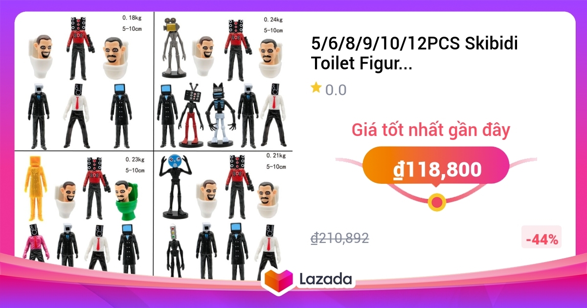 5/6/8/9/10/12PCS Skibidi Toilet Figure High-quality Action Figure ...