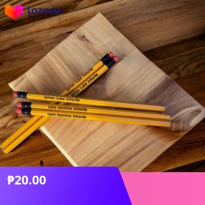 Genuine Laser Engraved Personalized Mongol Number 2 Pencil
