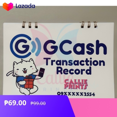 100 PAGES GCASH TRANSACTION BOOK|BACK TO BACK PRINT