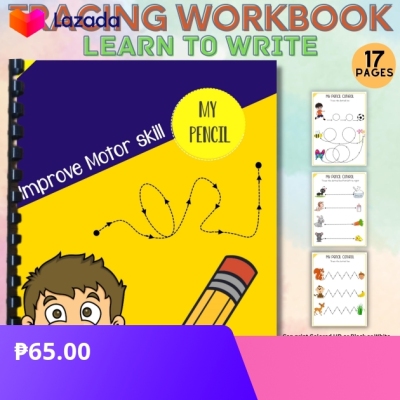 TRACING LEARN TO WRITE kids Workbook Activity Preschool Kindergarten ...