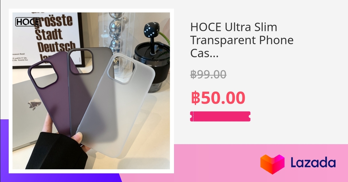 HOCE Ultra Slim Transparent Phone Case for iPhone 12 13 14 15 Pro Max ...