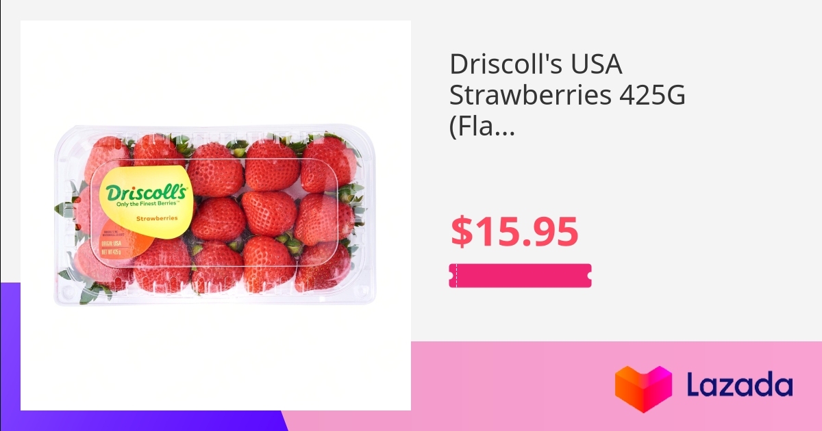 Driscoll's USA Strawberries 425G (Flat Pack)