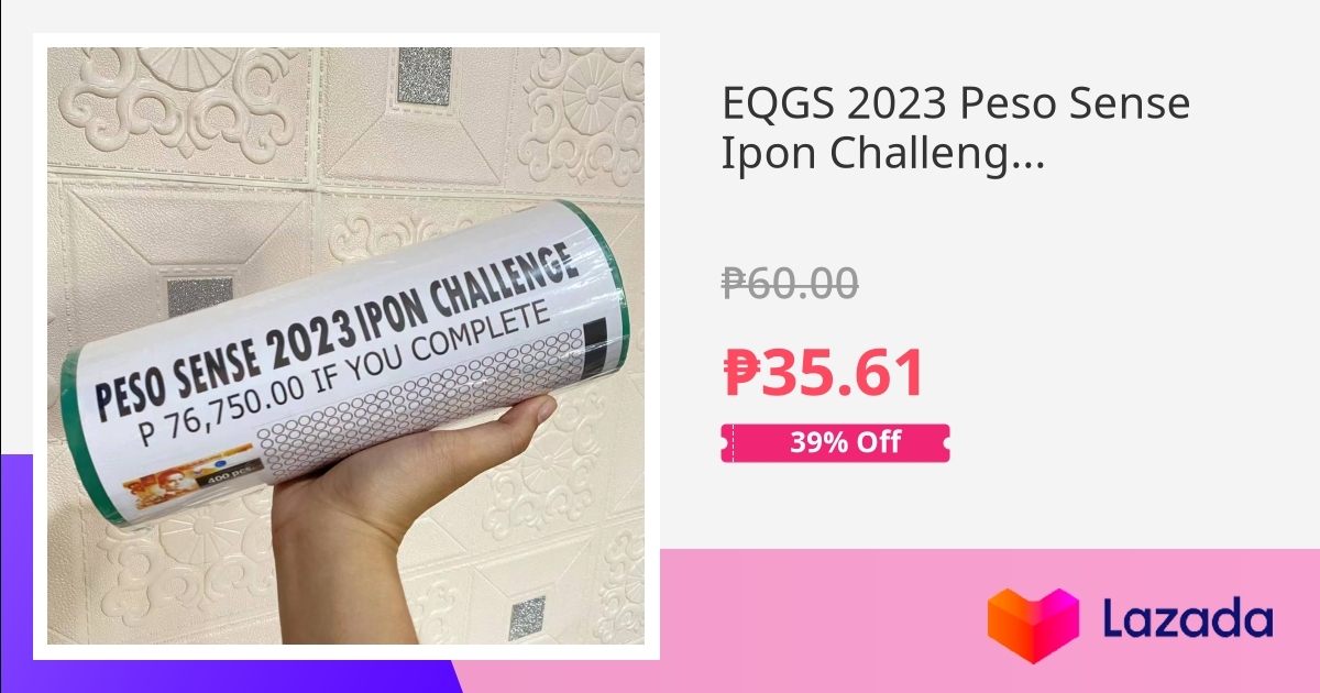 EQGS 2023 Peso Sense Ipon Challenge With Bubble Wrap Year of the Tiger ...