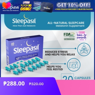 [For Sleep & Stress Relief] Sleepasil Melatonin Supplement (20 Capsules)