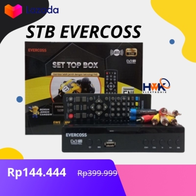 SET TOP BOX TV DIGITAL DVBT2 EVERCOSS GARANSI RESMI