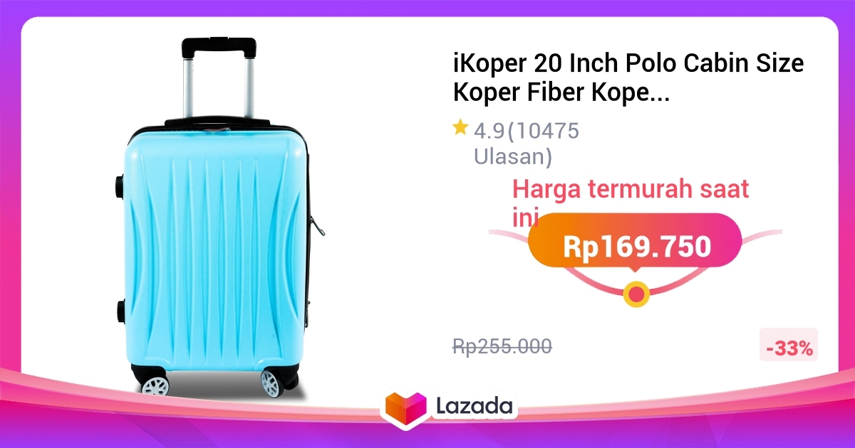 iKoper 20 Inch Polo Cabin Size Koper Fiber Koper Import New Modell