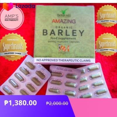 Amazing Pure Organic Barley Capsules 500mg 1box 100capsules / Immune ...