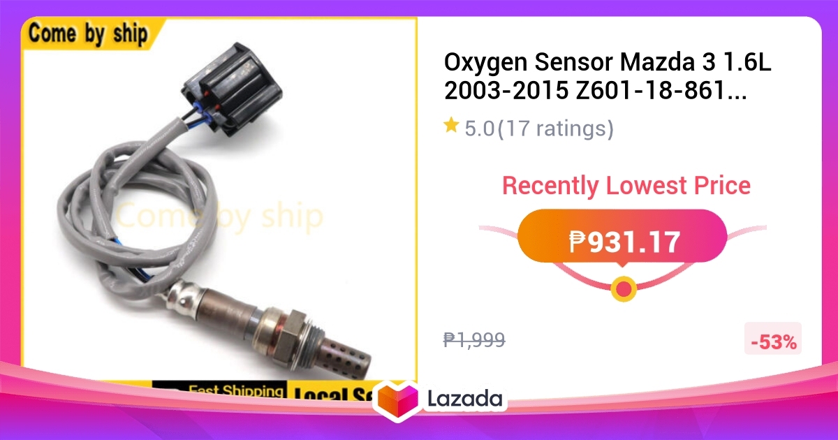 Oxygen Sensor Mazda 3 1.6L 2003-2015 Z601-18-861B / Z602-18-861A