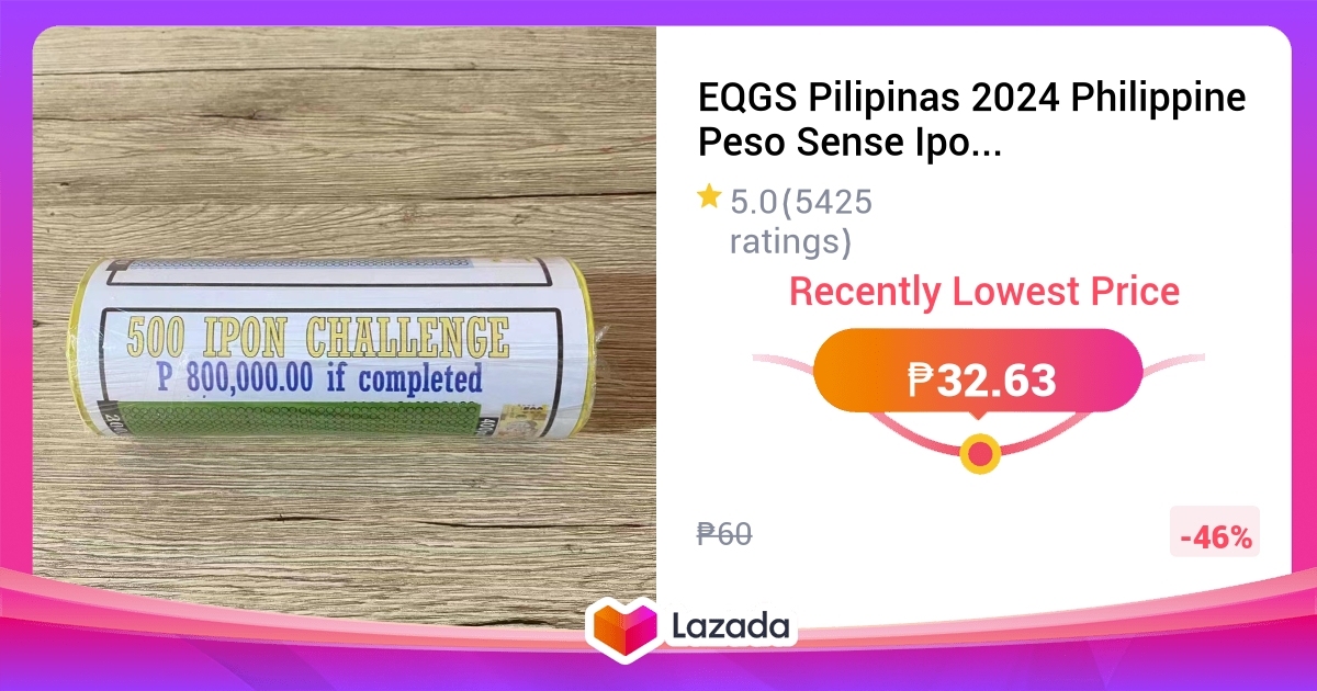 EQGS Pilipinas 2024 Philippine Peso Sense Ipon Challenge Alkansya Coin ...