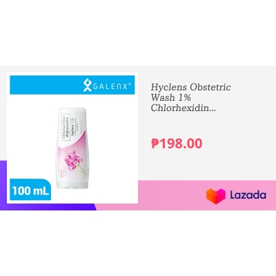 Hyclens Obstetric Wash 1% Chlorhexidine Digluconate