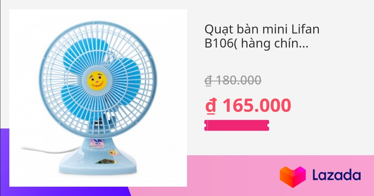 Quạt bàn mini Lifan B106( hàng chính hãng, mới 100%)