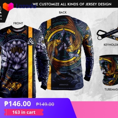 Adriatico Tiger Collection "Imperial Yellow Koi Fish" Motorcycle Riding Jersey | KIT ...