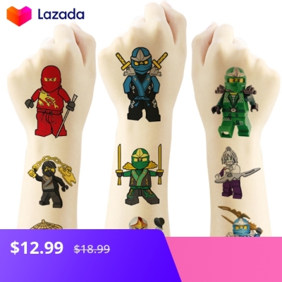 [SG] Lego Ninjago Minifigure Tattoo Waterproof Game Action Figure ...