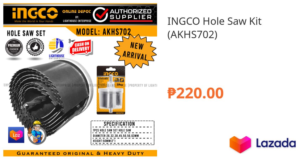 INGCO Hole Saw Kit (AKHS702)