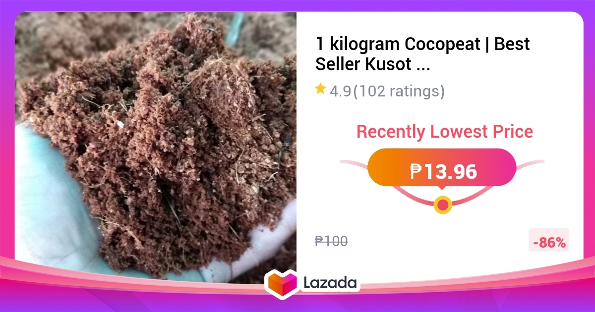 1 kilogram Cocopeat | Best Seller Kusot | Plantita Budol | Screened ...