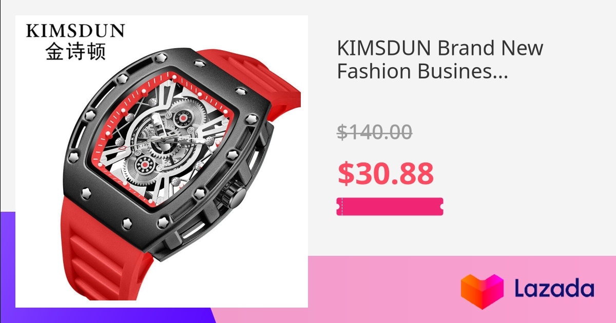 KIMSDUN Brand New Fashion Business Sports Waterproof Quartz Men's Watch