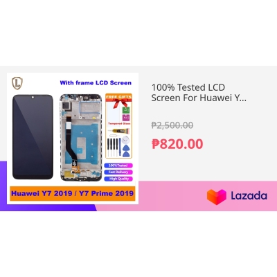 100% Tested LCD Screen For Huawei Y7 Pro 2019 LCD Display Touch Screen ...