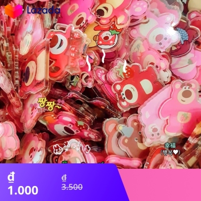 CHARM MICA GẤU DÂU DORAEMON ONE PICE GẤU MÈO THỎ ĐÁNG YÊU - 1 CHARM ...