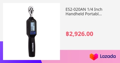 ES2-020AN 1/4 Inch Handheld Portable Digital Torque Wrench Large Screen with Backlight Sound LED ...