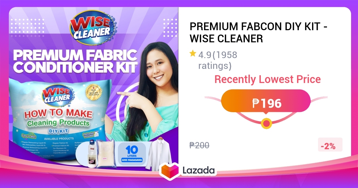 PREMIUM FABCON DIY KIT - WISE CLEANER