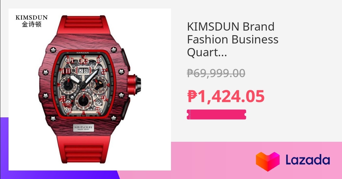 KIMSDUN Brand Fashion Business Quartz Sports Men's Watch