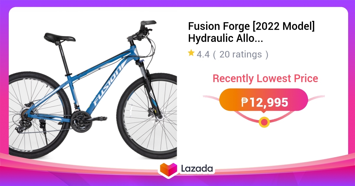 Fusion Forge [2022 Model] Hydraulic Alloy Mountain Bike 27.5" or 29" MTB 24-Speed Shimano in ...