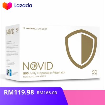 Novid [Individually Wrapped] N95 5-Ply 5ply Disposable Surgical Face ...