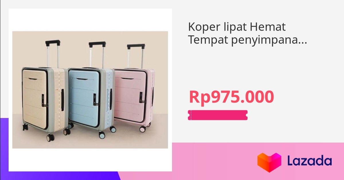 Koper lipat Hemat Tempat penyimpanan Size 20"