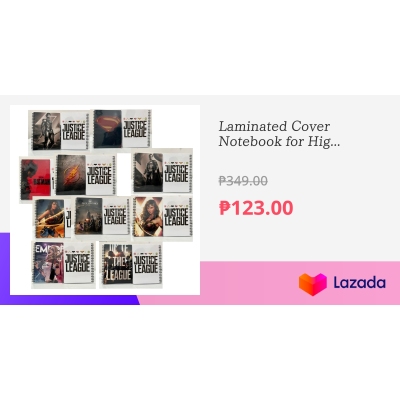 Laminated Cover Notebook for High School - Justice League v1 A5 Premium ...