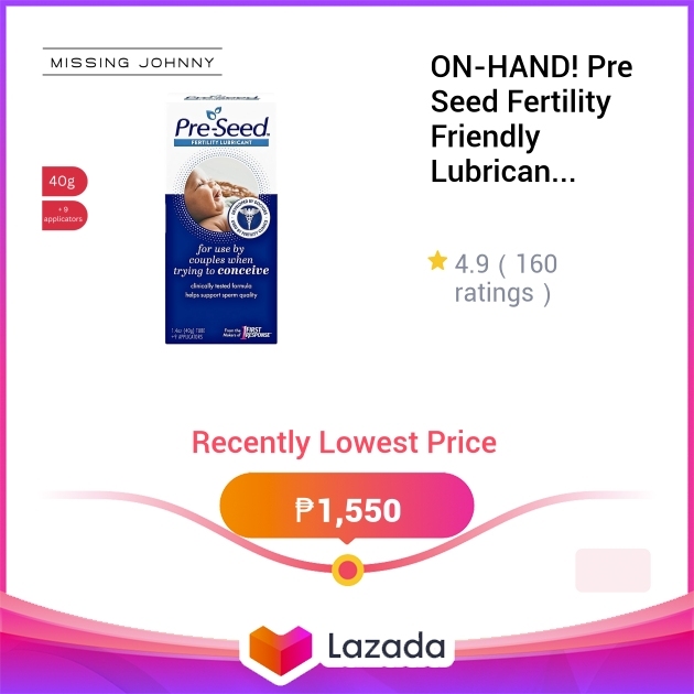 ON-HAND! Pre Seed Fertility Friendly Lubricant with 9 Disposable ...