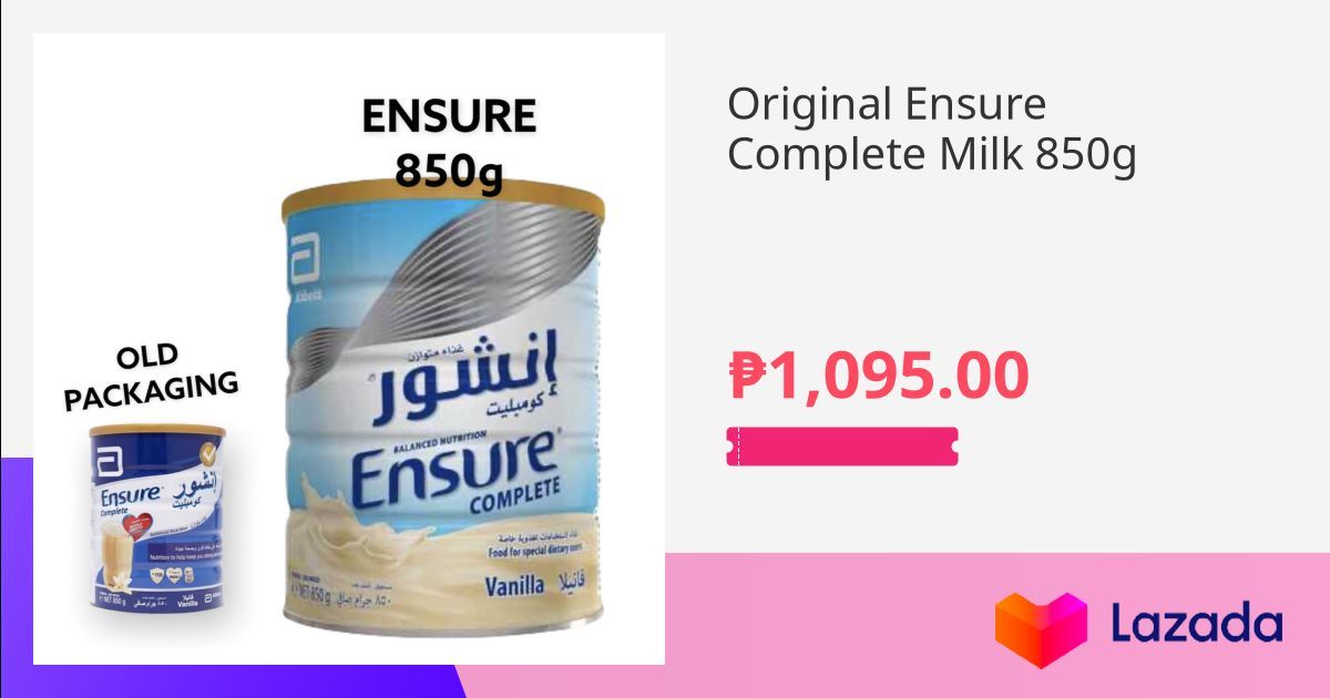 Original Ensure Complete Milk 850g