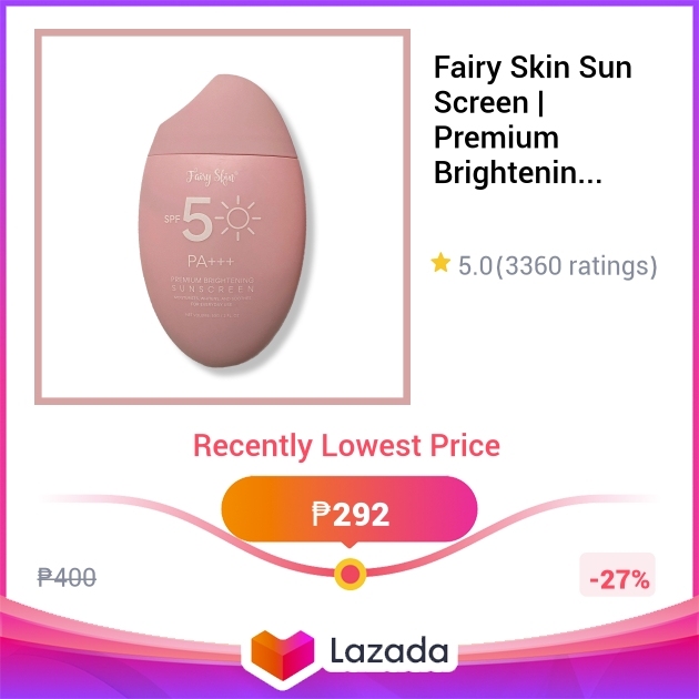 Fairy Skin Sun Screen | Premium Brightening Sunscreen SPF50++ 50g ...