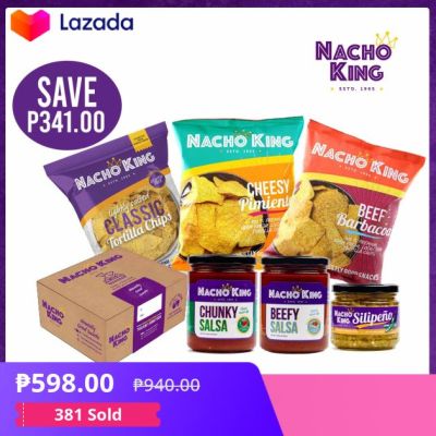 Nacho King Gift Bundle C - Flavored Chips Beef Barbacoa + Cheesy ...