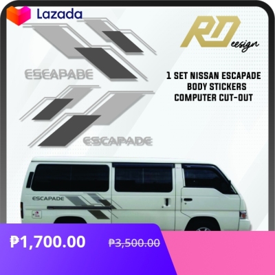 NISSAN URVAN ESCAPADE BODY STICKER 1 SET