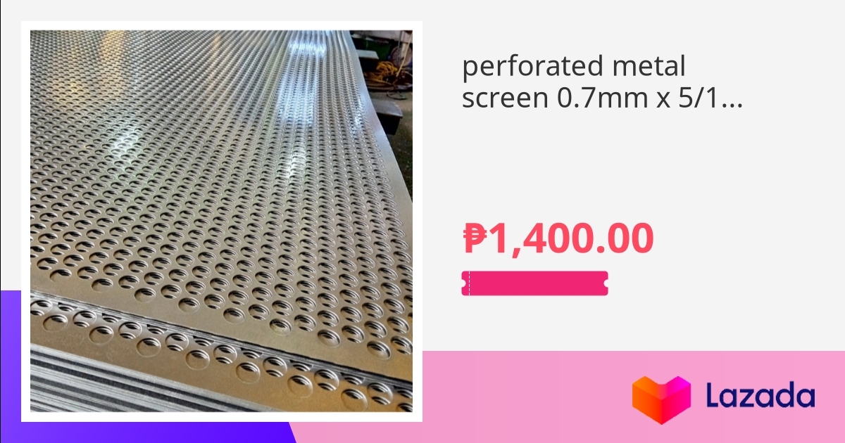 perforated metal screen 0.7mm x 5/16 hole 3x6ft