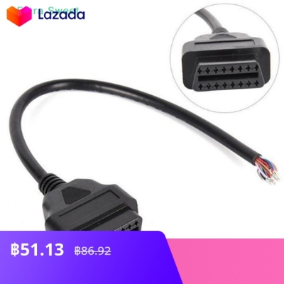 🔥[HOT SALE]Extra Sweet ขั้วต่อปลั๊กตัวเมีย16ขาสำหรับ OBD-II OBD เพื่อปลั๊กสายการวินิจฉัยสายไฟ