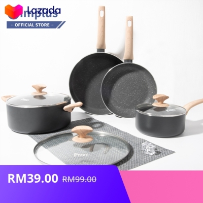 Simplus 24cm Fry Pan/24cm Soup Pot/28cm Wok/18cm Sauce Pot U.S. XYLAN ...