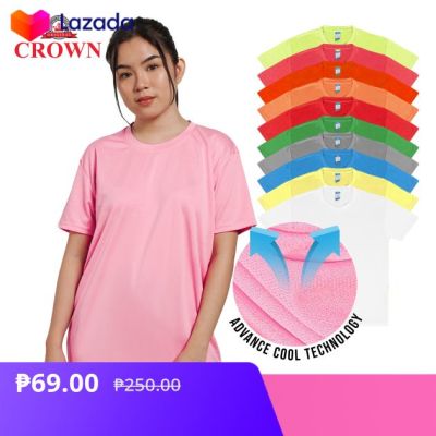 Crown Ladies Drifit Round Neck Shirt Collection Light Color Collection ...