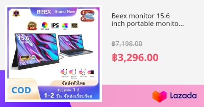 BEEX Monitor 15.6 Inch Portable Monitor 1080p IPS Monitor ลำโพงคู่ในตัว ...