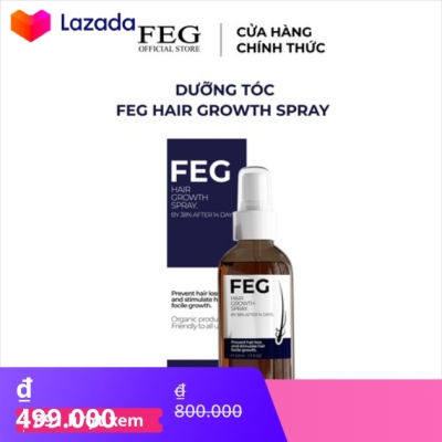 FEG Hair Growth Spray - Xịt Dưỡng Kích Thích Mọc Tóc FEG Giúp Tóc Dày và Dài Sau 14 Ngày