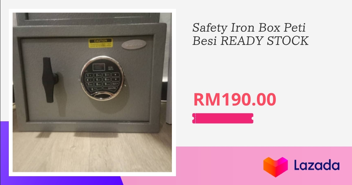 Safety Iron Box Peti Besi READY STOCK