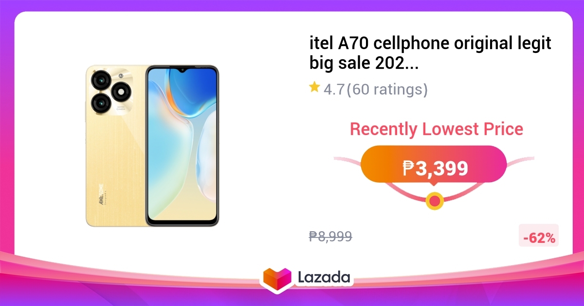 itel A70 cellphone original legit big sale 2024 gaming cheap Mobile ...