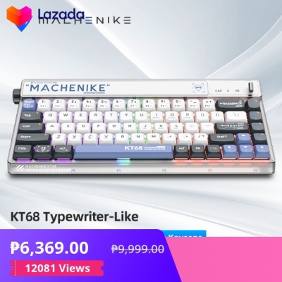 [New Launch]Machenike KT68 Mechanical Keyboard Hot Swappable Three ...