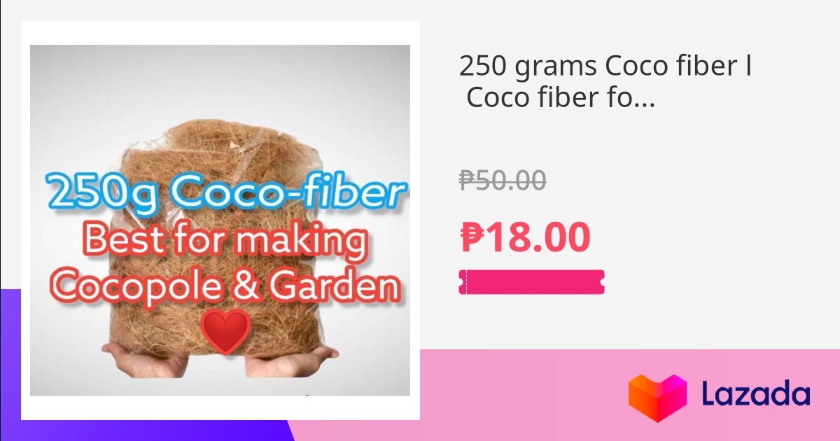 250 grams Coco fiber l Coco fiber for Plants l Bird nest l Used for ...