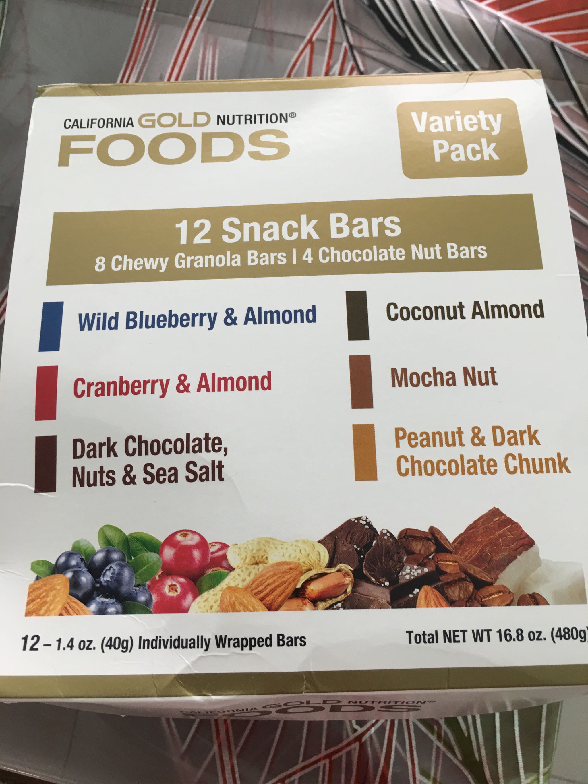 California Gold Nutrition Variety Pack Snack Bars