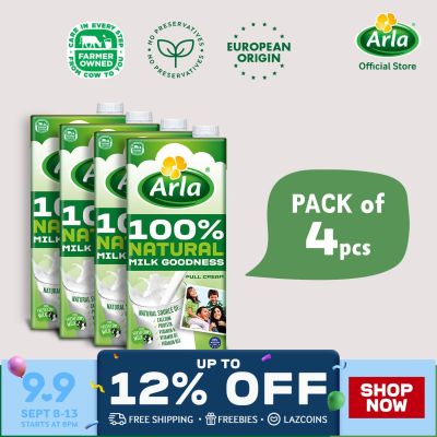 Arla Full Cream Milk 1L 4-Pack